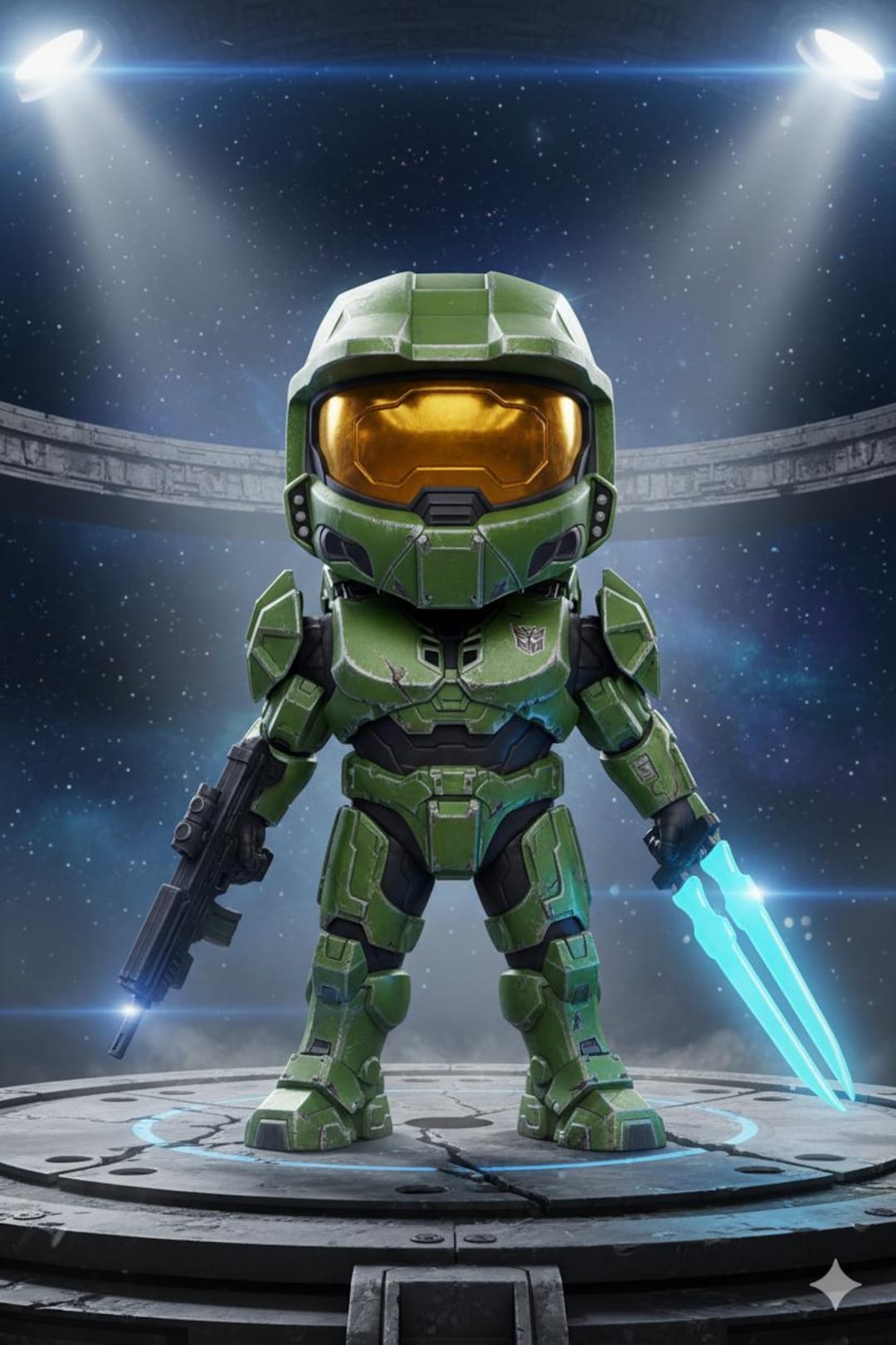 Master Chief Chibi 3D Print File | Halo Spartan Collector Model (STL ...