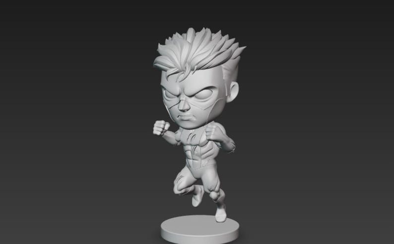 Invincible Chibi Figure 3D Print File | Mark Grayson STL (digital ...