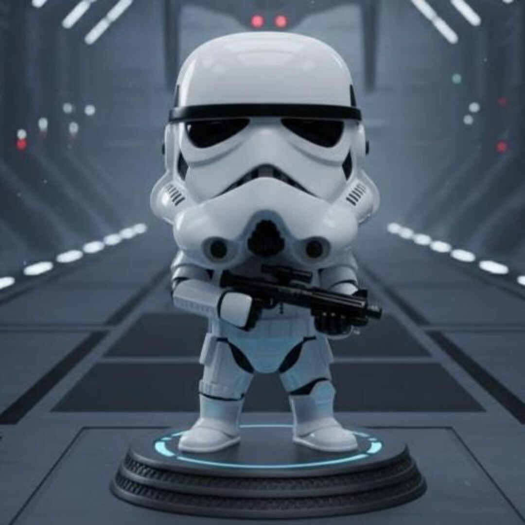 Stormtrooper Chibi 3D Print File | Star Wars Collectible (STL, OBJ, FBX ...