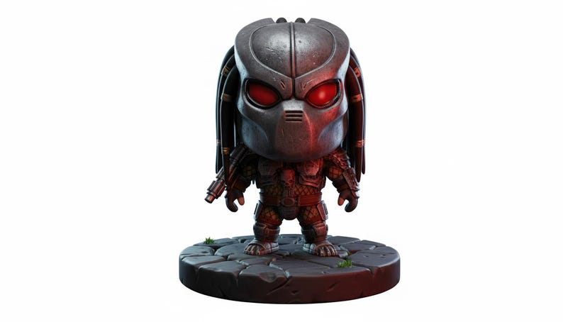 Predator Chibi 3D Print File | Yautja Hunter Model (STL OBJ FBX) - Etsy ...