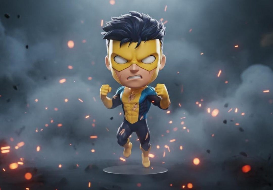 Invincible Chibi Figure 3D Print File | Mark Grayson STL (digital ...