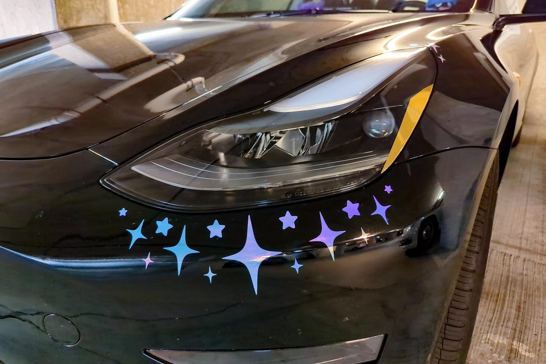 Rave Sparkle Vinyl Decal Sticker for Car Under Headlights - Etsy