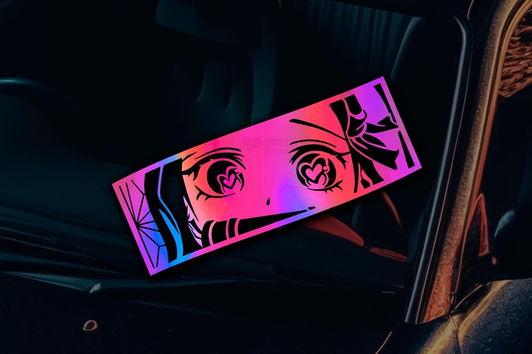 Demon Scroll Anime Girl Vinyl Decal Sticker for Car, Laptop, PC and ...