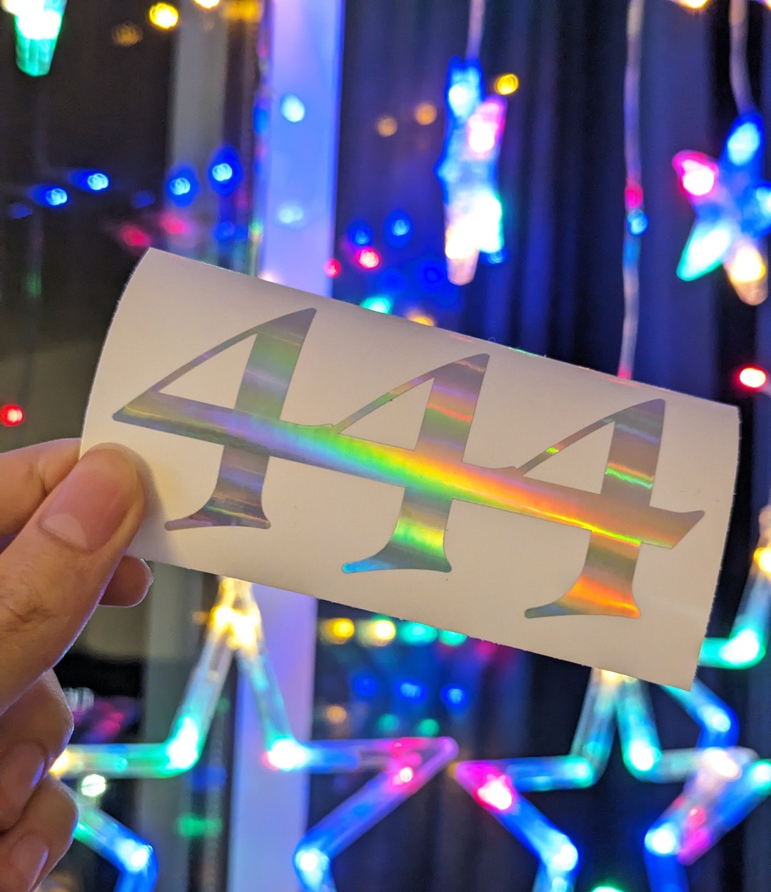 Angel Number 2in Tall Holographic Vinyl Decal for Cars Water - Etsy