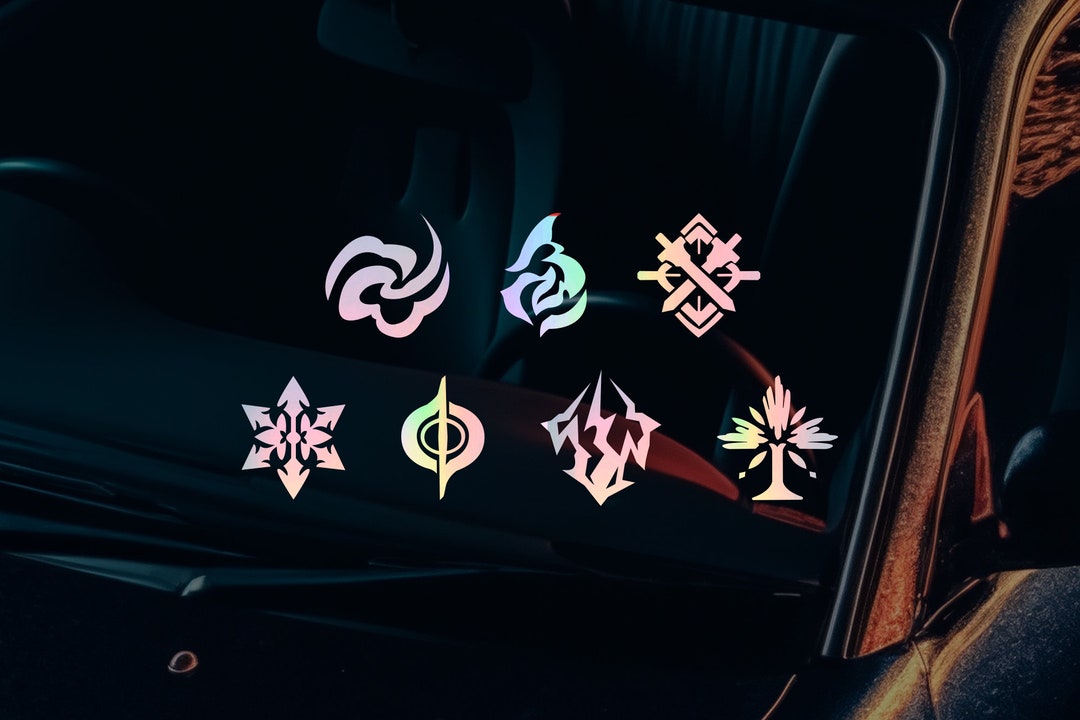 Honkai Star Rail Elements Holographic Vinyl Decal Sticker for Car ...