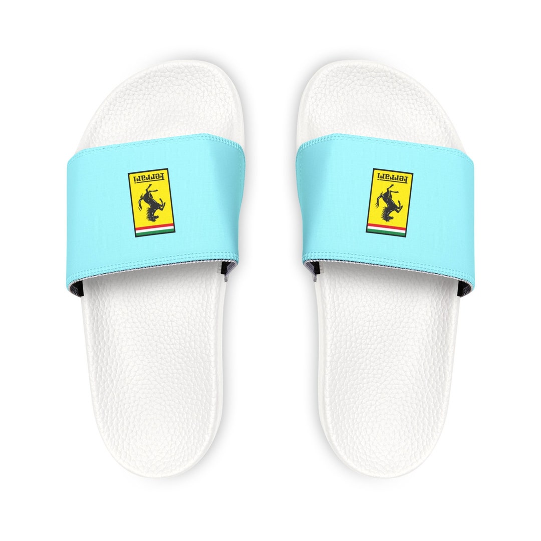 Vintage Formula One Ferrari Pool Slides Unisex Comfortable Ergonomic ...
