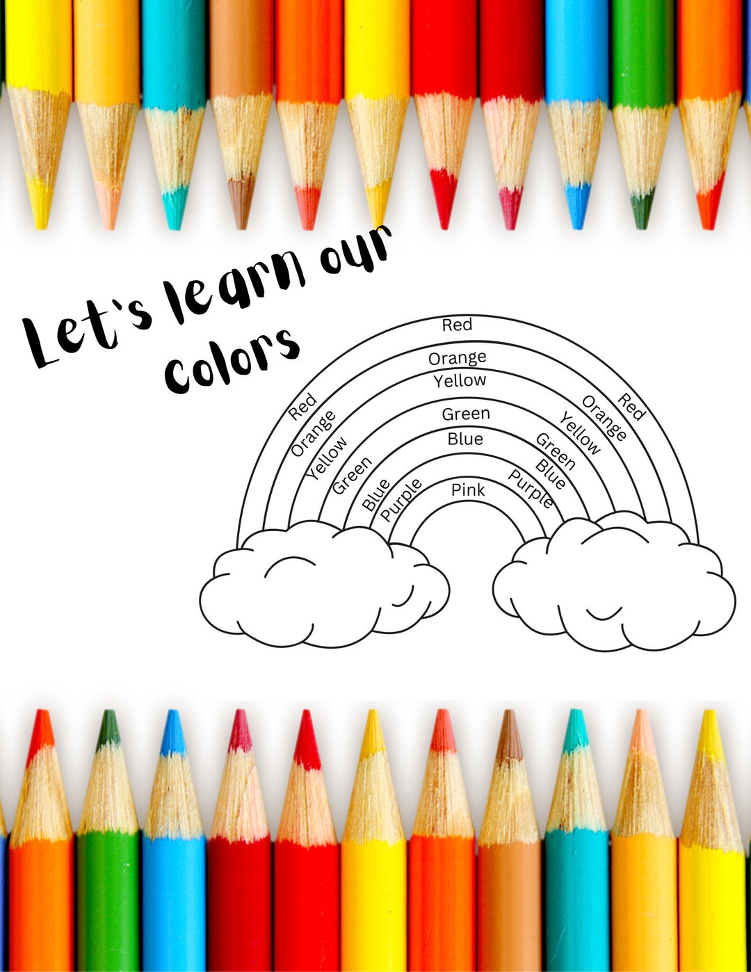 Let's Learn Our Colors - Etsy