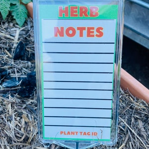 Plant Tag ID Transparent Label Holder and Plant Labels - Etsy