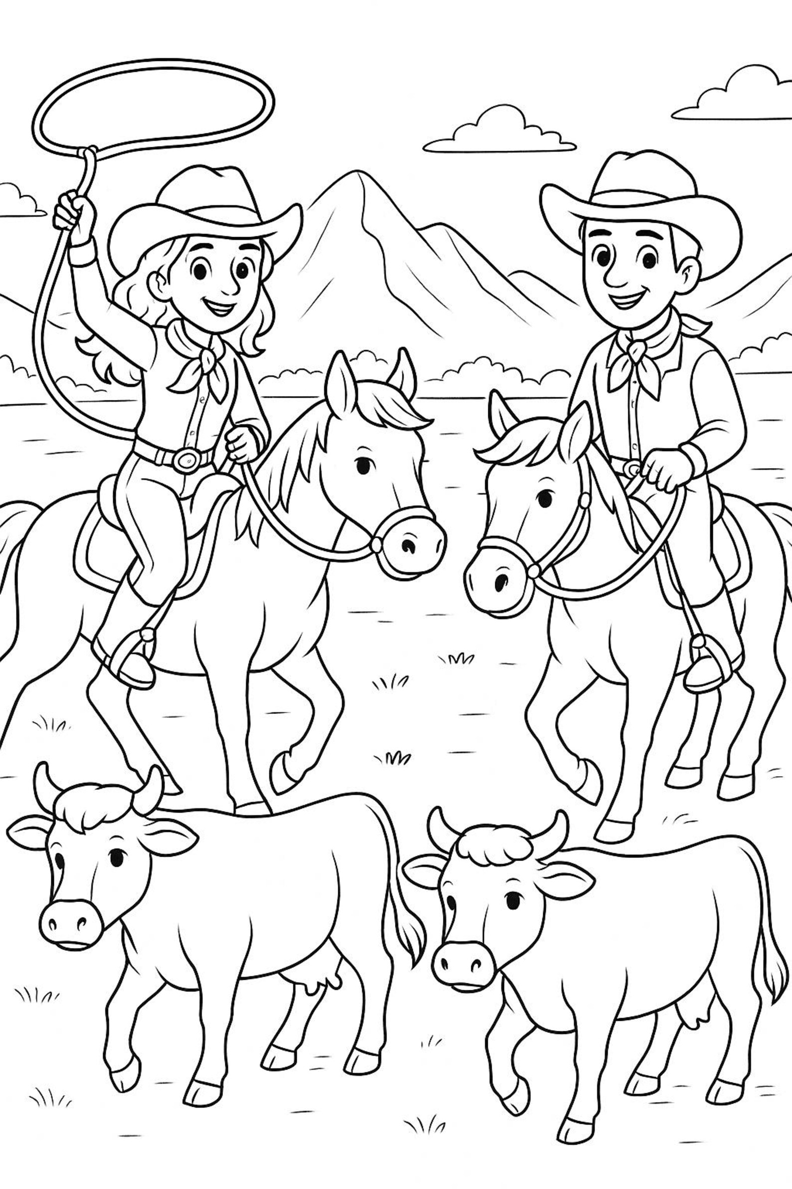 Western, Wild West Coloring Book - Etsy