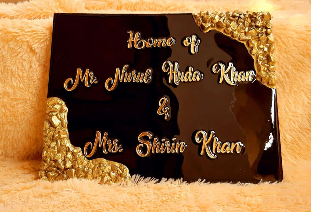 House Name Plate/resin Name Plate for New House/customized Nameplate ...