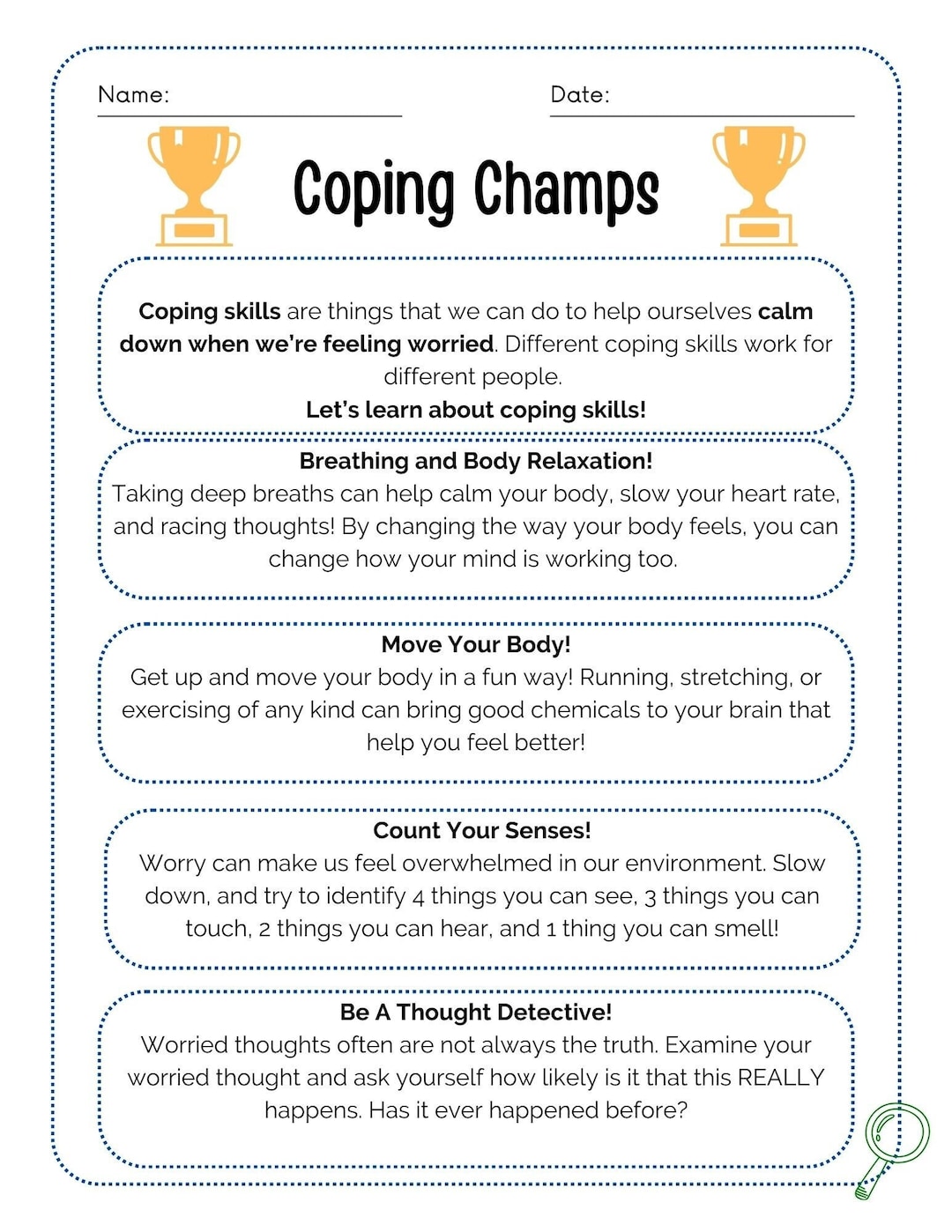 Coping Champion- Skills for Anxiety: Cognitive Behavioral Therapy ...