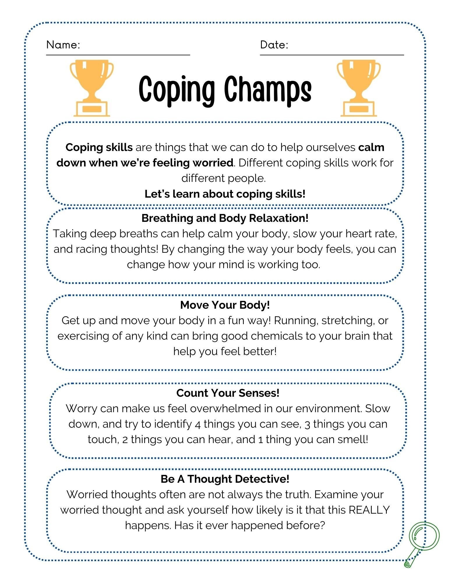 Coping Champion- Skills for Anxiety: Cognitive Behavioral Therapy ...