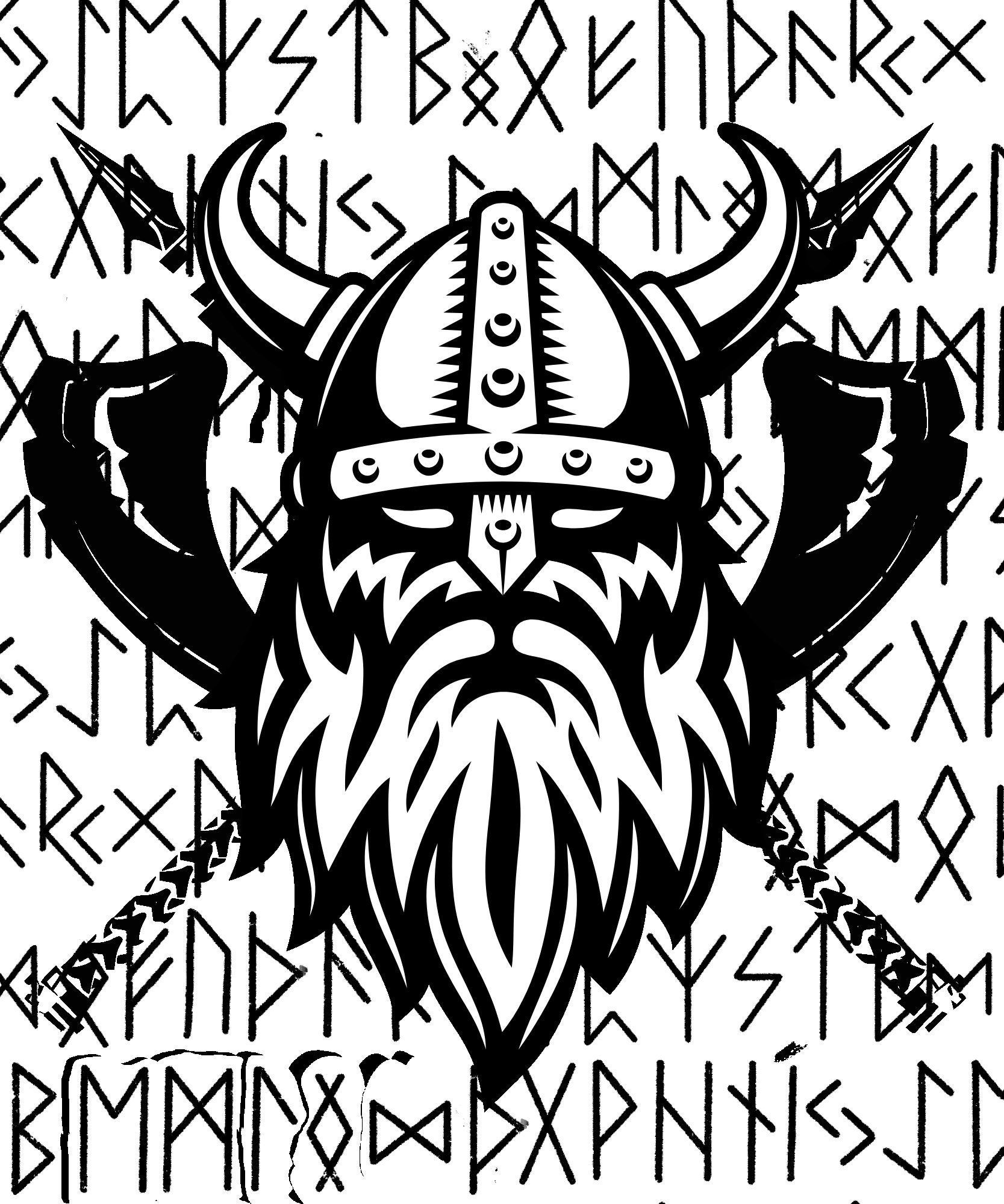 Viking Digital Art , Printable Art , Wall Art , Downloadable Art - Etsy