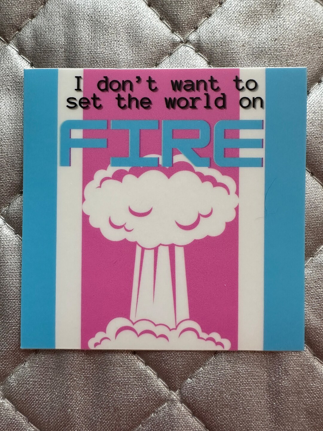 Trans Fallout Square Sticker - Etsy