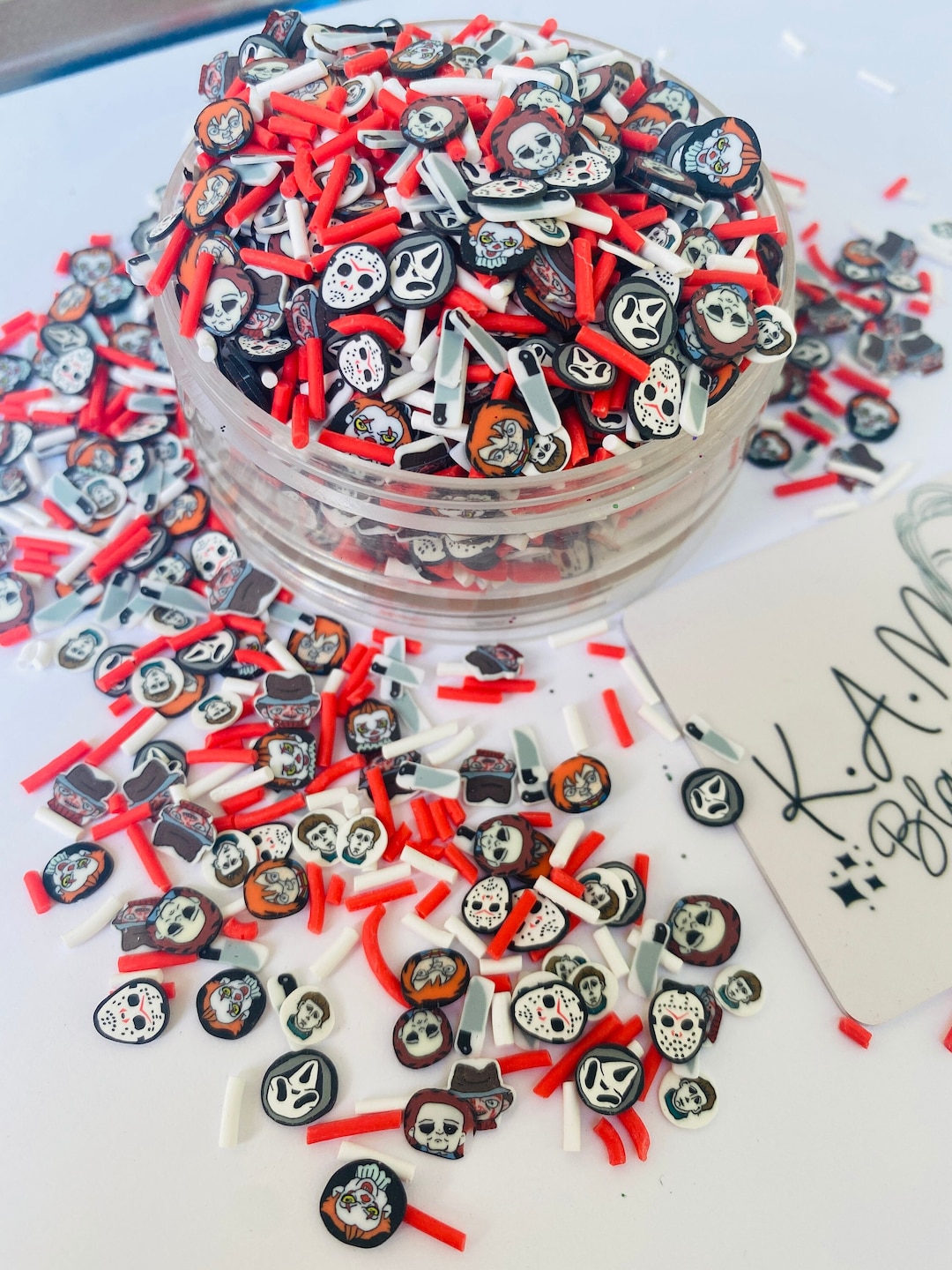 Boys of Horror Polymer Clay Slices\sprinkles\horror \halloween\horror ...