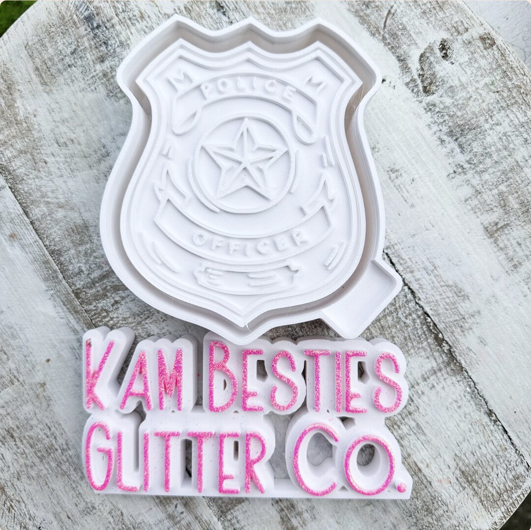 Police Officer Freshie Silicone Mold, Molds for Freshies, Aroma Beads ...