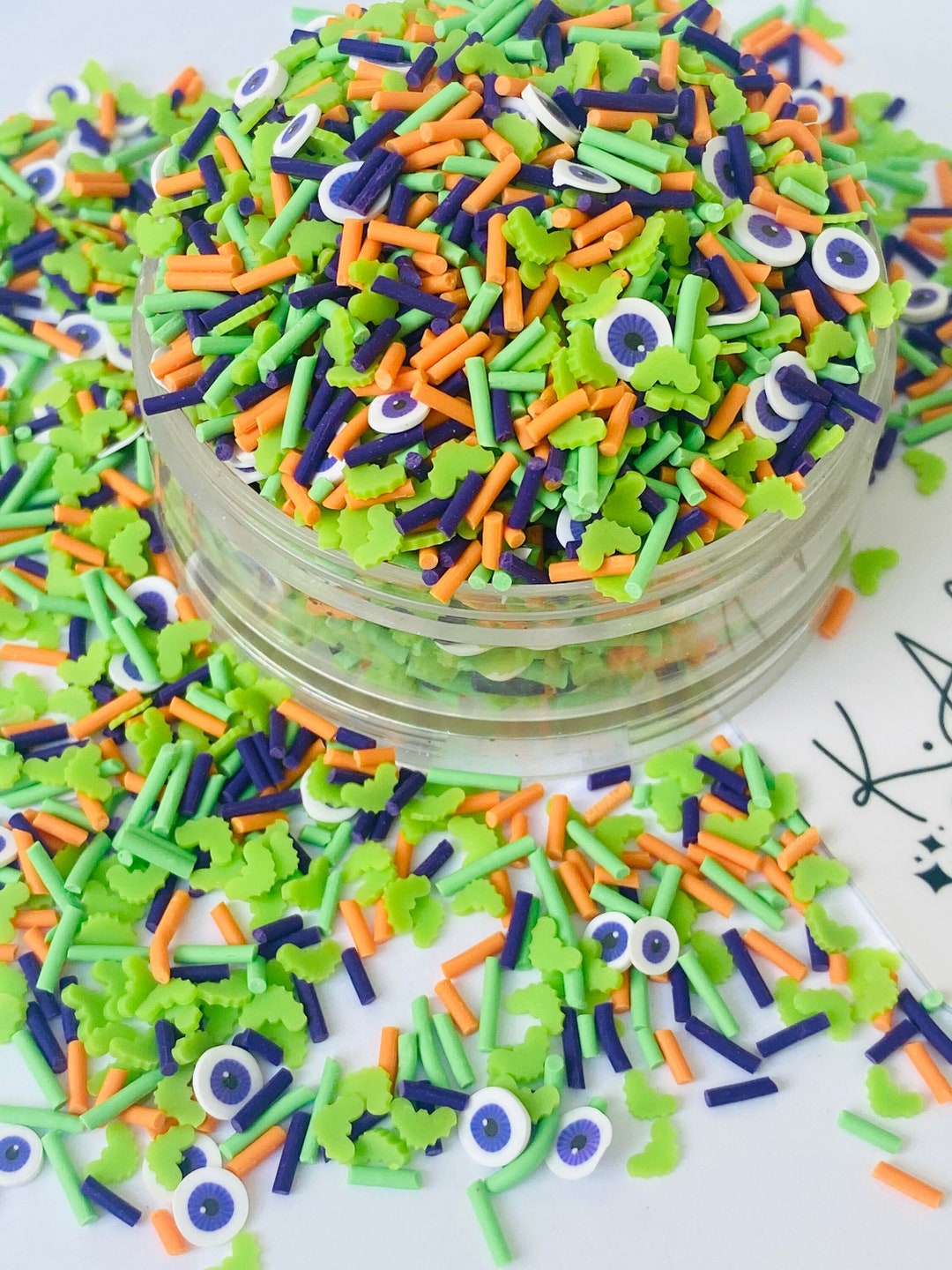 Monster Eyes Custom Mix Polymer Clay Slices\spooky Scary\halloween ...