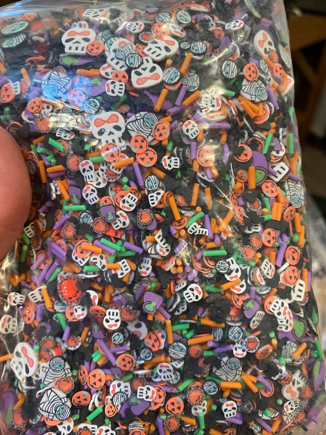 Clay Sprinkles Halloween Mix - Slime Mix Ins - Spooky Polymer Clay ...