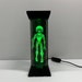 Alien in Stasis Tank, Green LED Lamp, Extra Terrestrial Figure, Area-51 ...