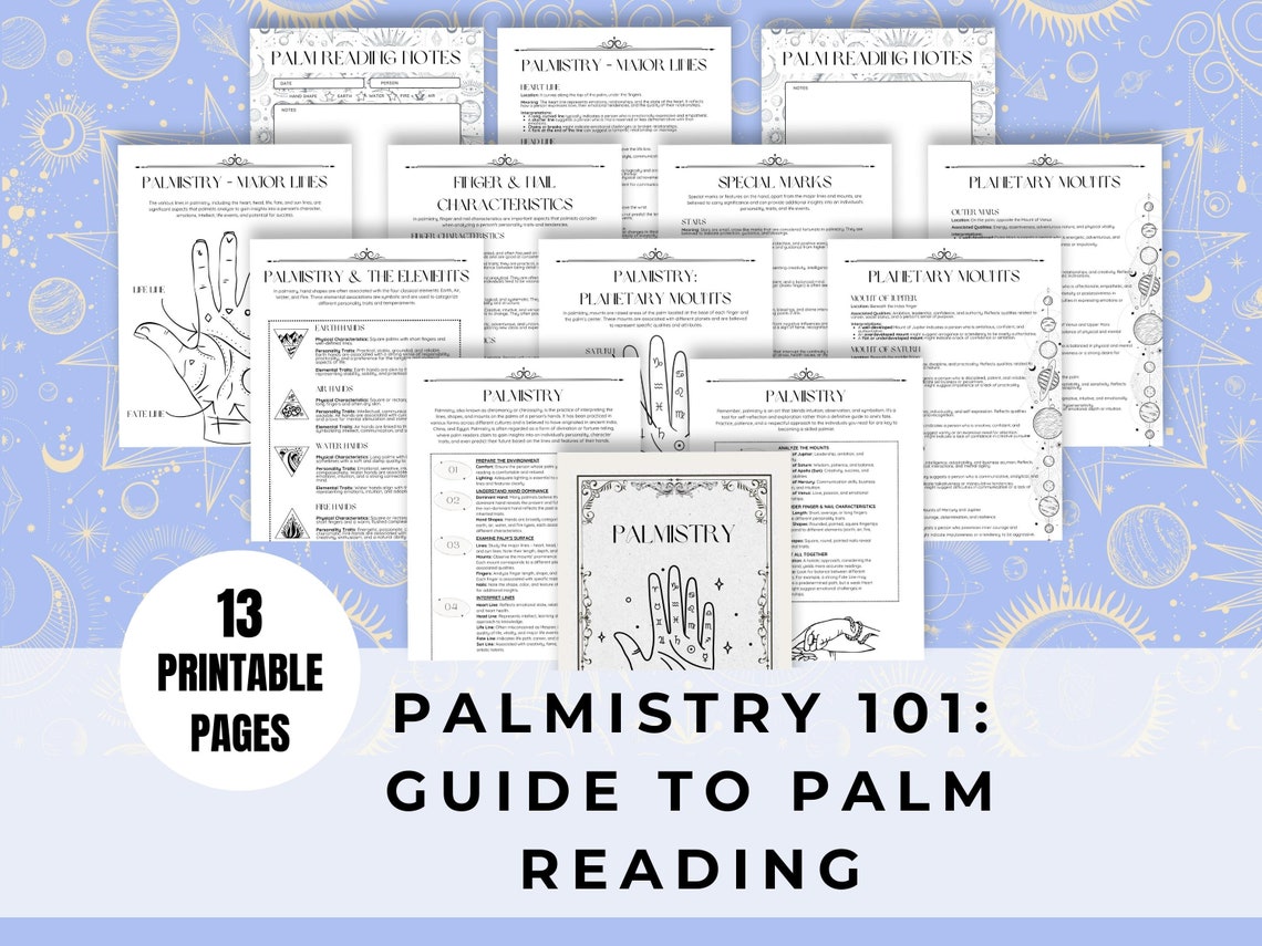 Palmistry 101, Beginners Guide to Palm Reading, Book of Shadows ...