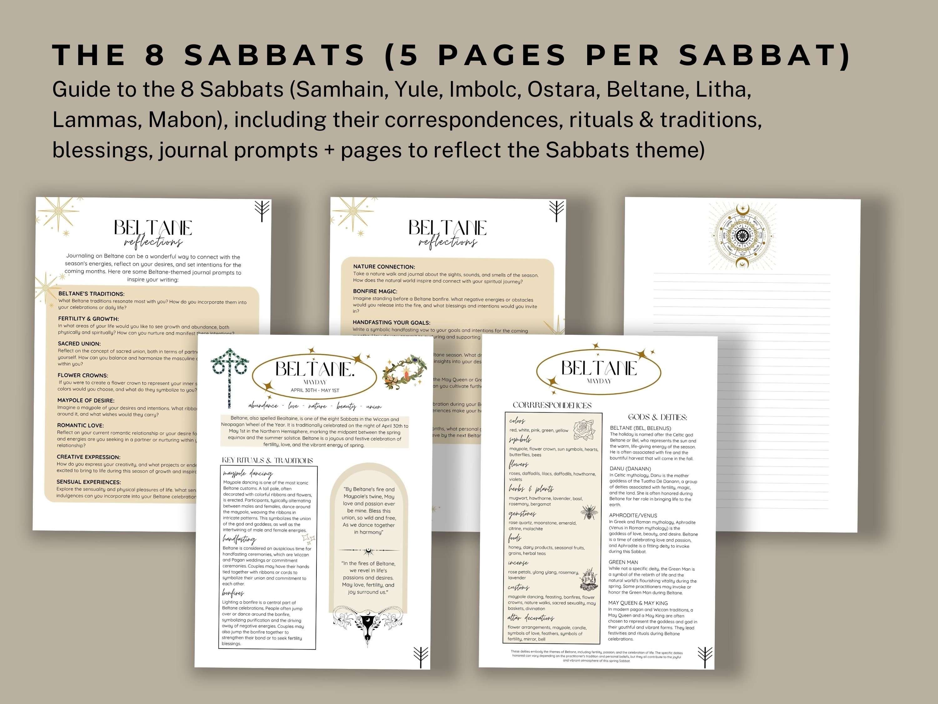 Wheel of the Year & 8 Sabbats Pagan, Wiccan, and Witchcraft Reference ...