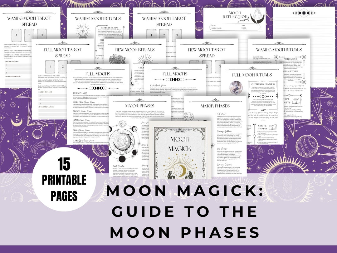 Moon Magic, Guide to the Lunar Cycle, Moon Rituals and Spells, Book of ...