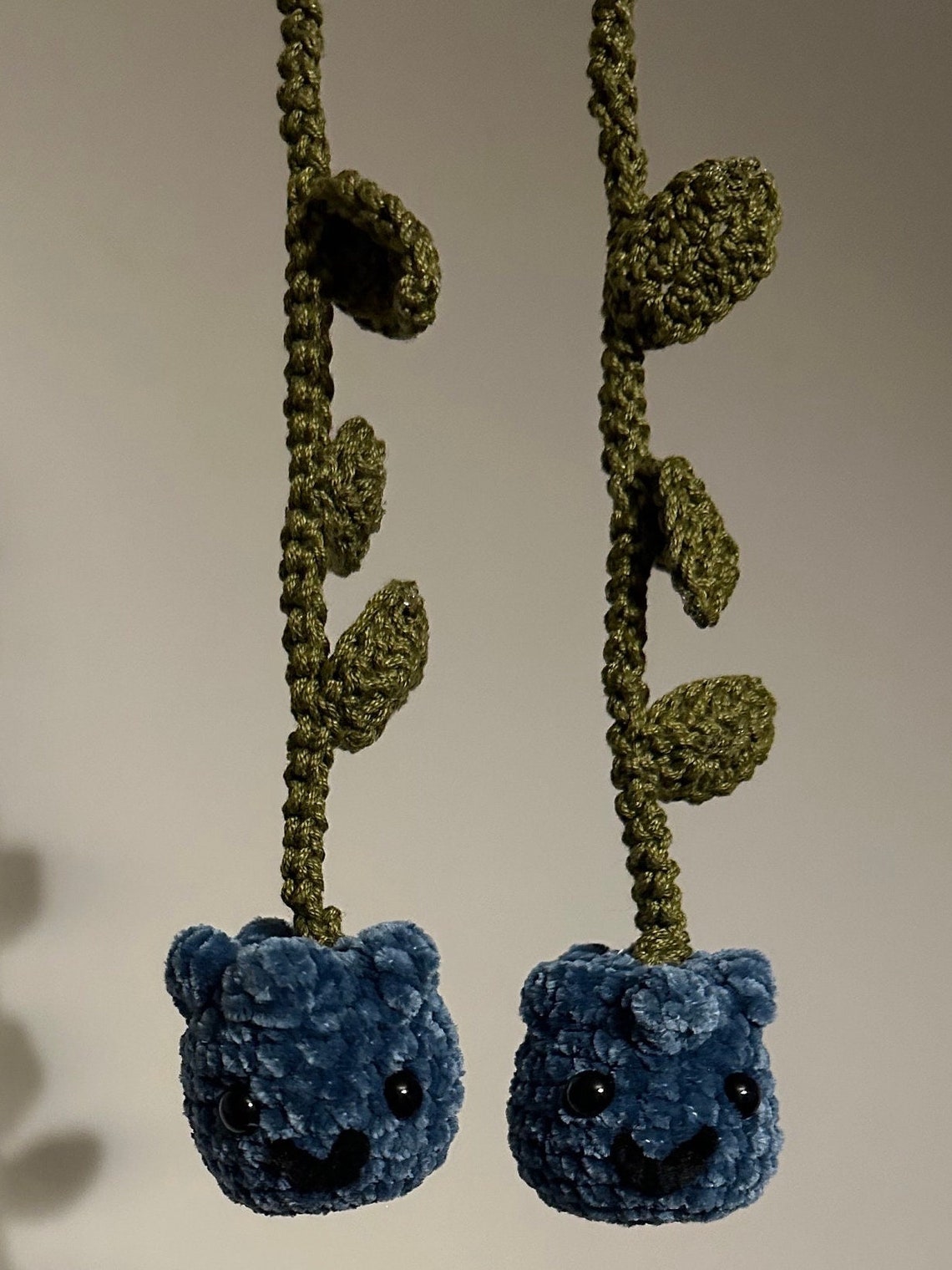 Crochet Blueberry (individual, Keychain, or Car Mirror Ornaments) - Etsy