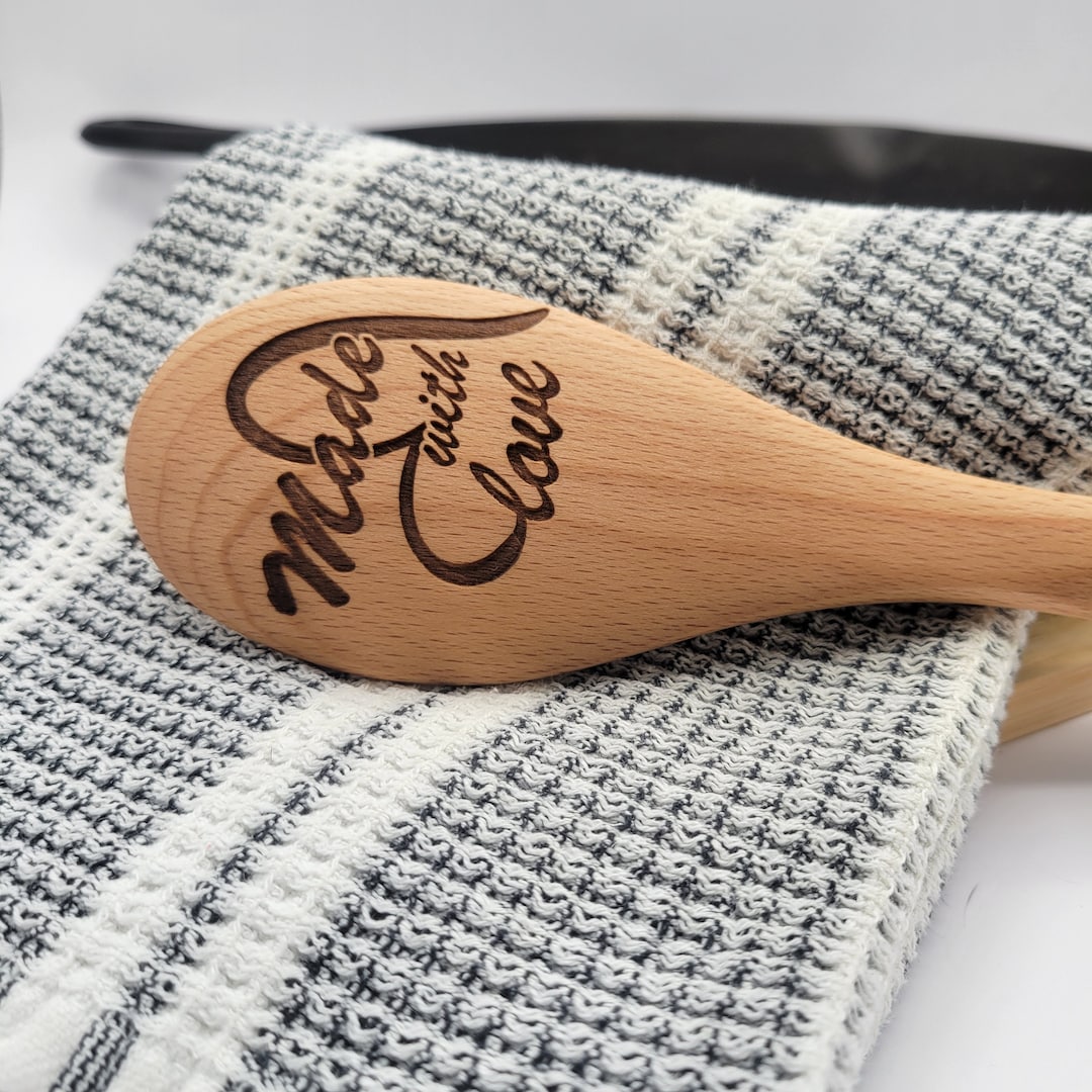 Custom Laser-engraved Wooden Spoons (all-natural Beechwood ...