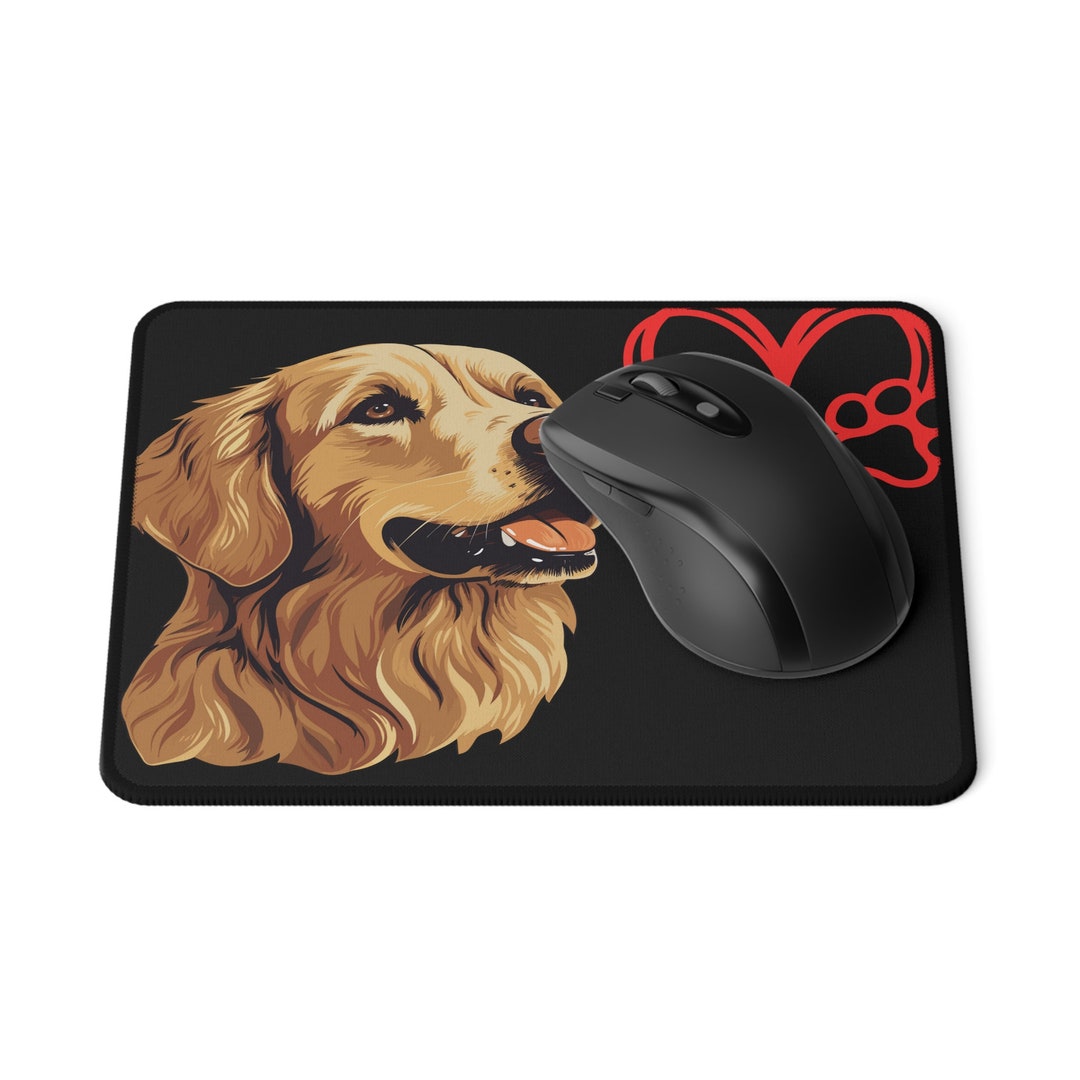 Non-slip Puppy Mouse Pads Cute Puppy Mouse Pad Black Puppy - Etsy