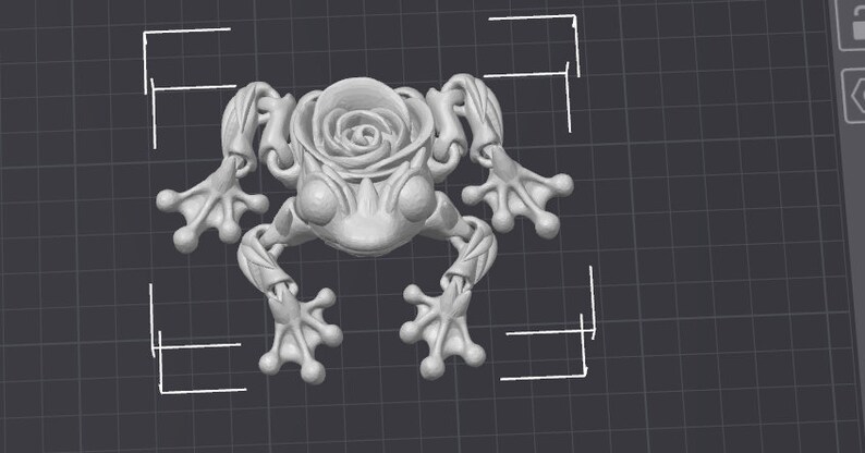 3D Printed Rose Frog Fidget Gift Valentines Day - Etsy