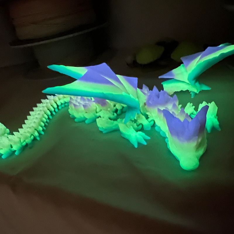 Dragon 3d Glow in the Dark - Etsy