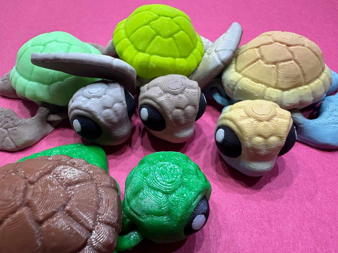 3D Printed Articulating Sea Turtles – Ocean-inspired Poseable Decor - Etsy