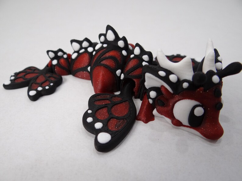 3D Printed Magnetic Baby Butterfly Dragon – Articulating Fantasy ...