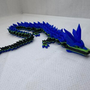 3D Printed Articulating Crystal Dragons Fidget - Etsy