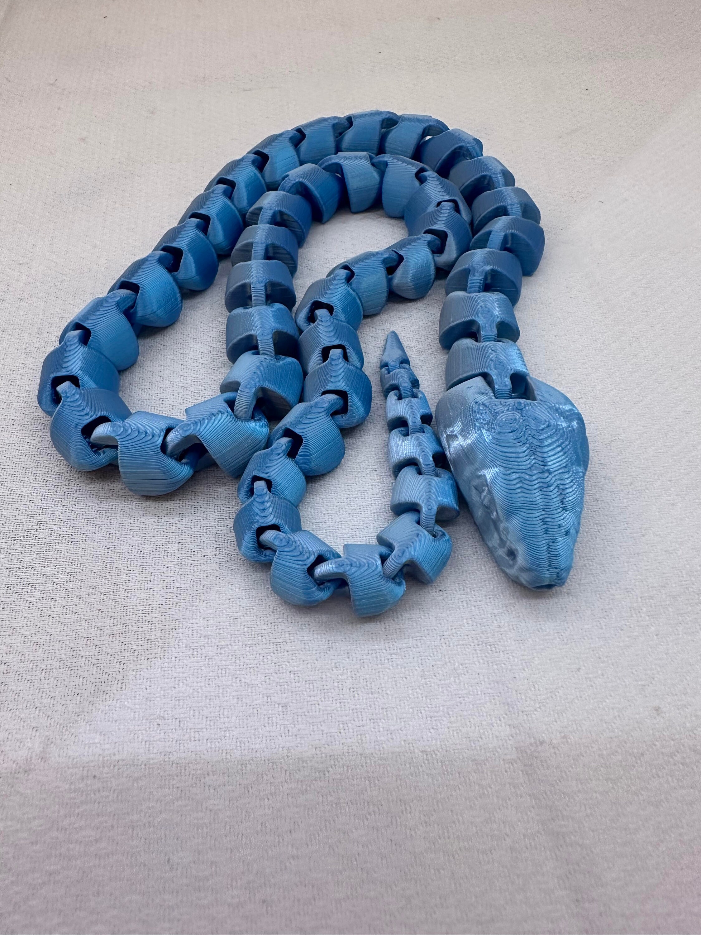 3D Printed Articulated Snake, Fidget Toy - Etsy