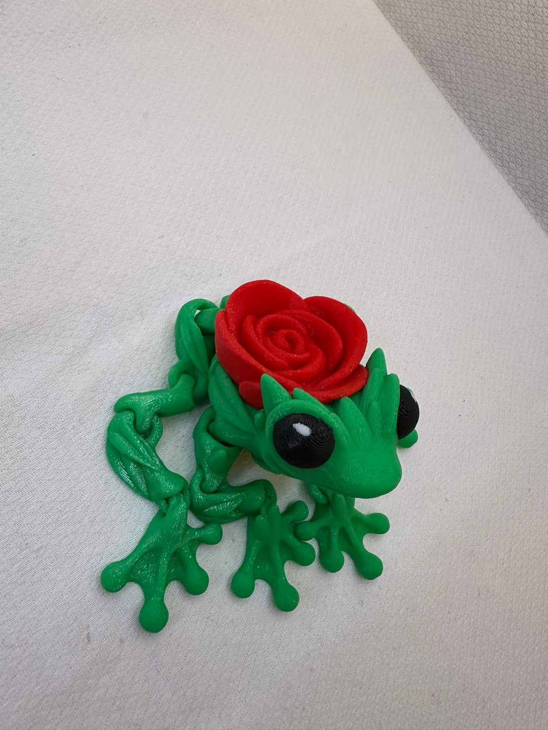 3D Printed Rose Frog Fidget Gift Valentines Day - Etsy