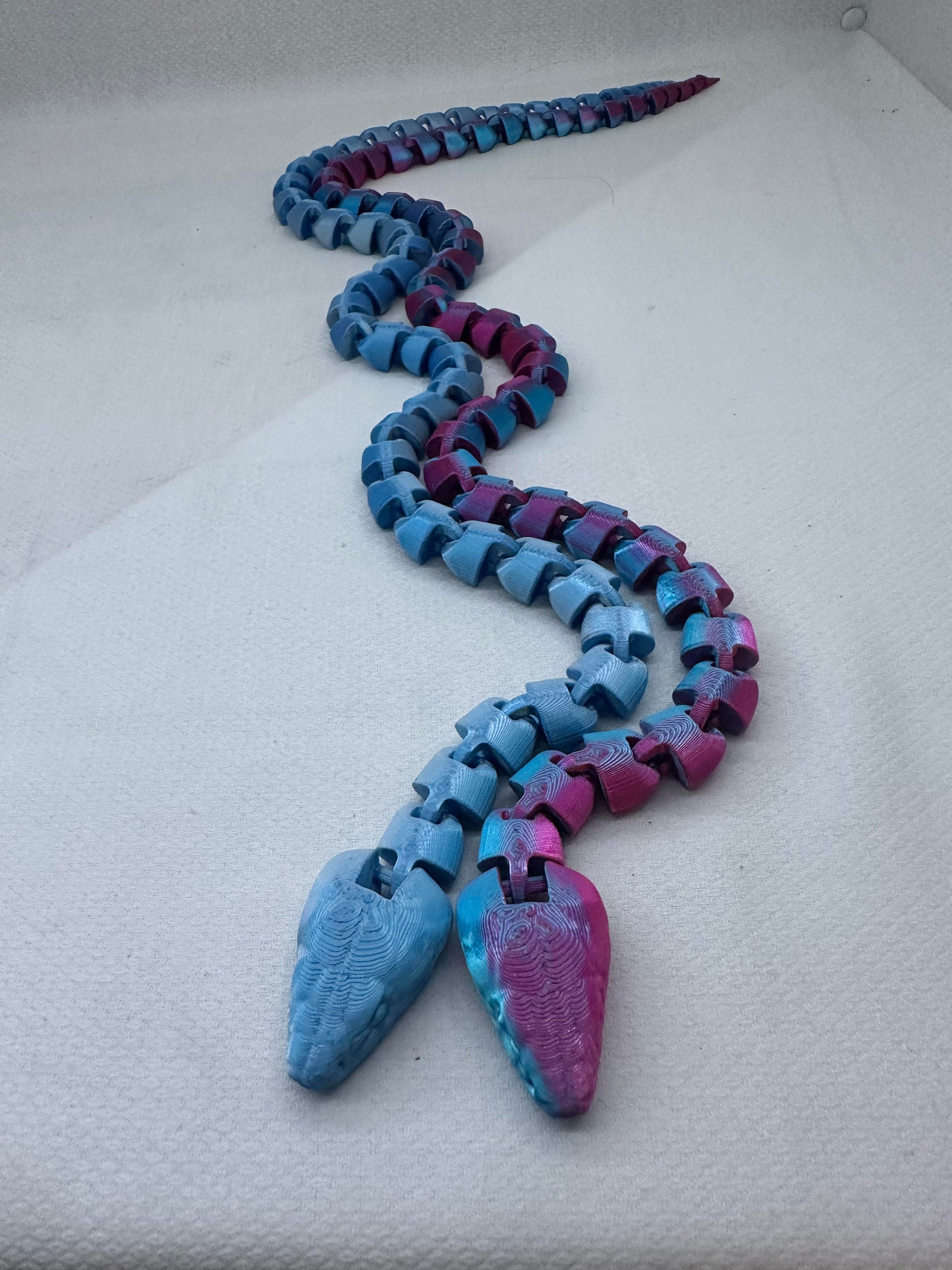3D Printed Articulated Snake Fidget Toy Etsy 3D Printed Articulated Snake Fidget Toy Etsy