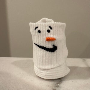 Nike Snowman Embroidered Socks - Etsy