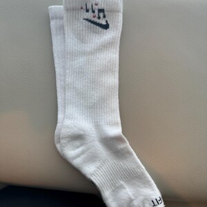 Nike Music Notes Embroidered Socks - Etsy