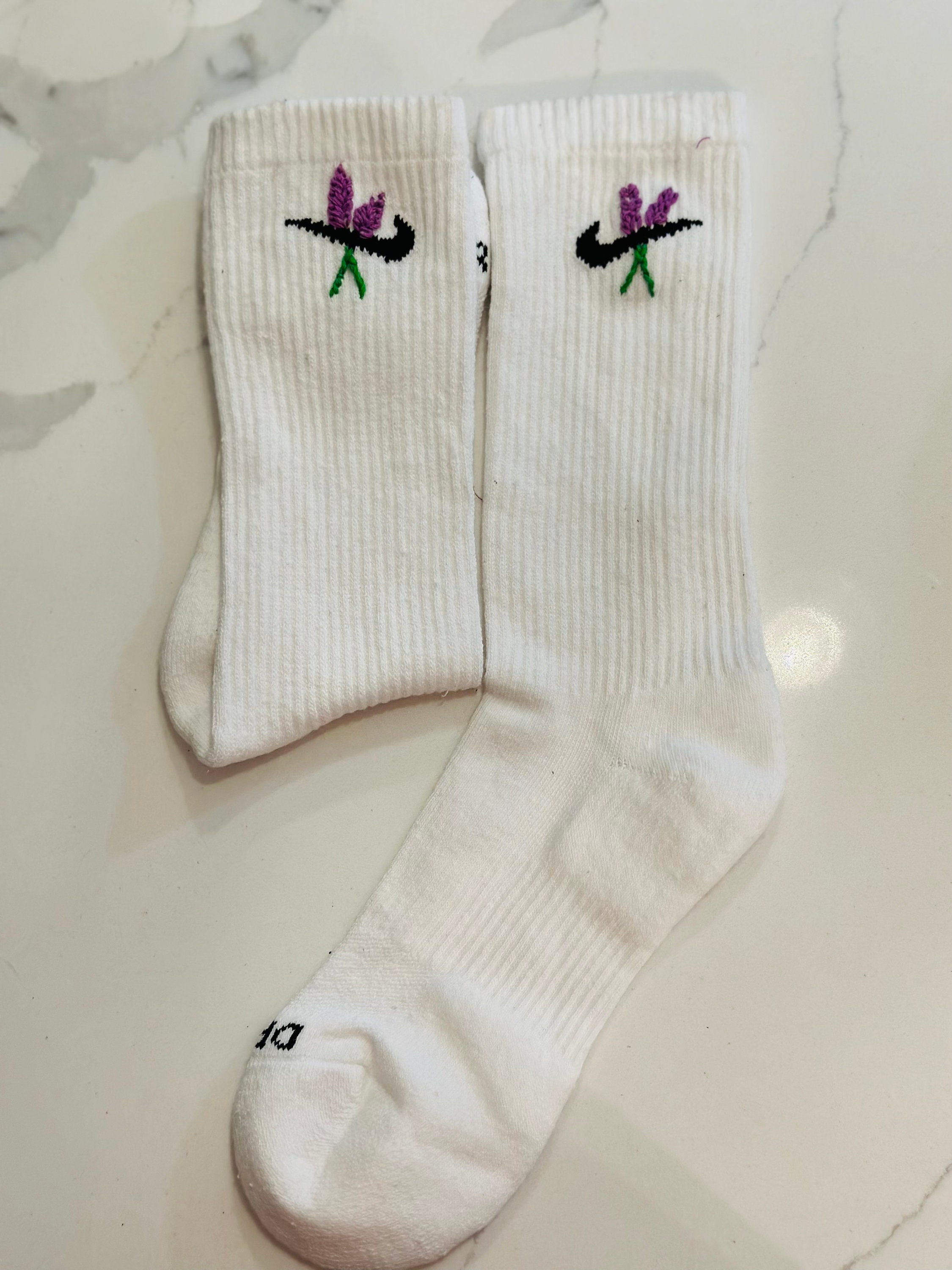 Nike Embroidered Socks/ Customized Socks - Etsy