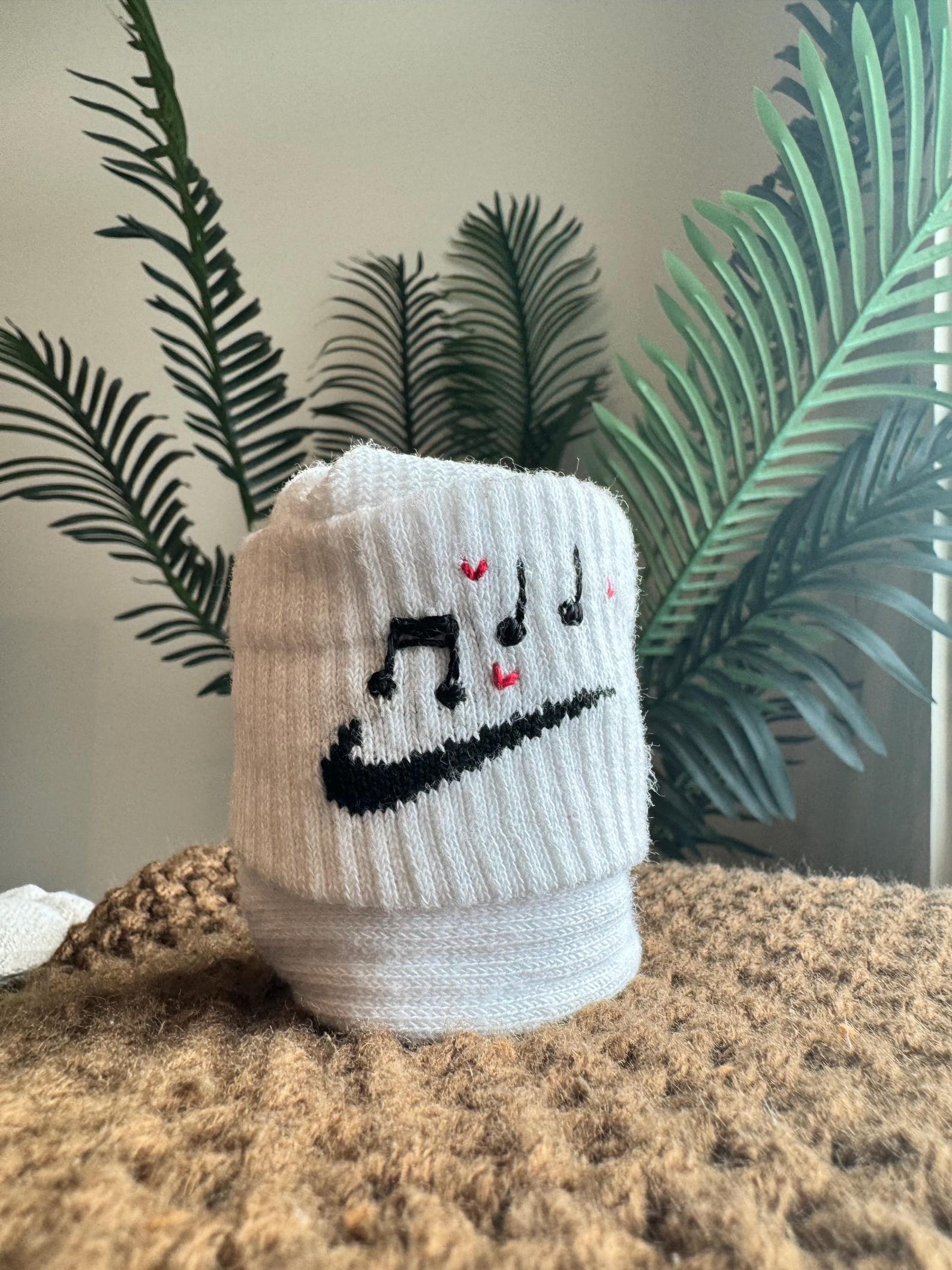 Nike Music Notes Embroidered Socks - Etsy
