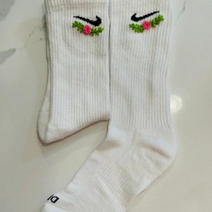Nike Embroidered Socks/ Customized Socks - Etsy