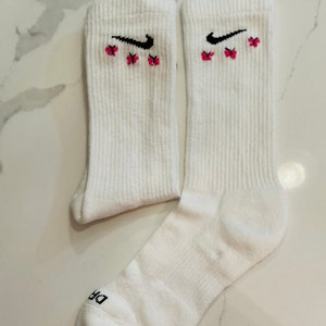Nike Embroidered Socks/ Customized Socks - Etsy