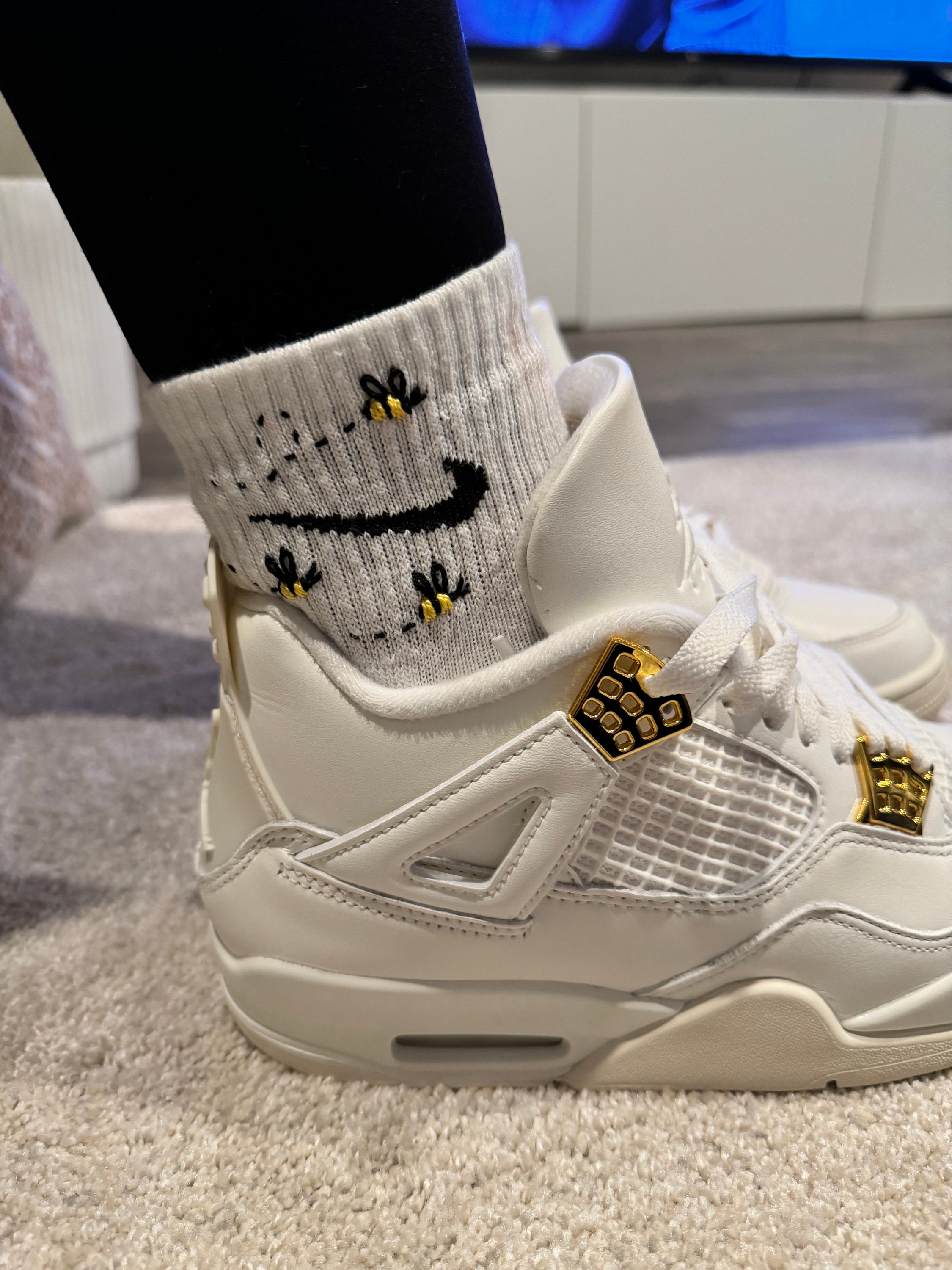 Nike Ankle Embroidered Socks - Etsy