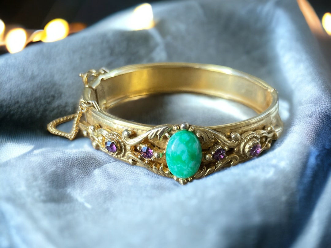 Florenza Bangle Florenza Bracelet Vintage Bangle Sing - Etsy