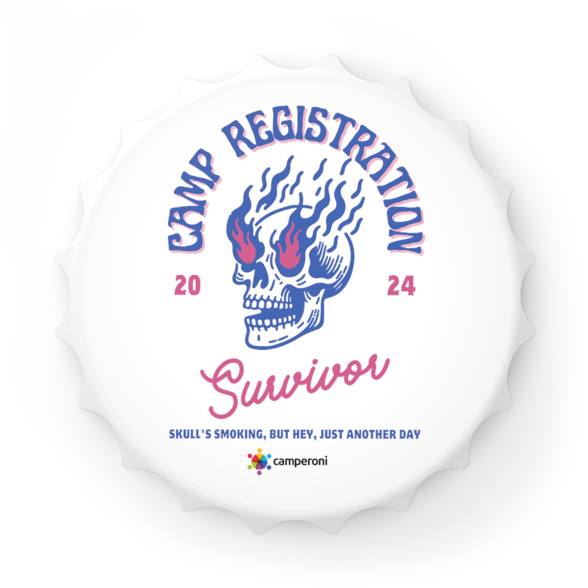 Camp Registration Survivor 2024 Bottle Opener Refrigerator Magnet - Etsy