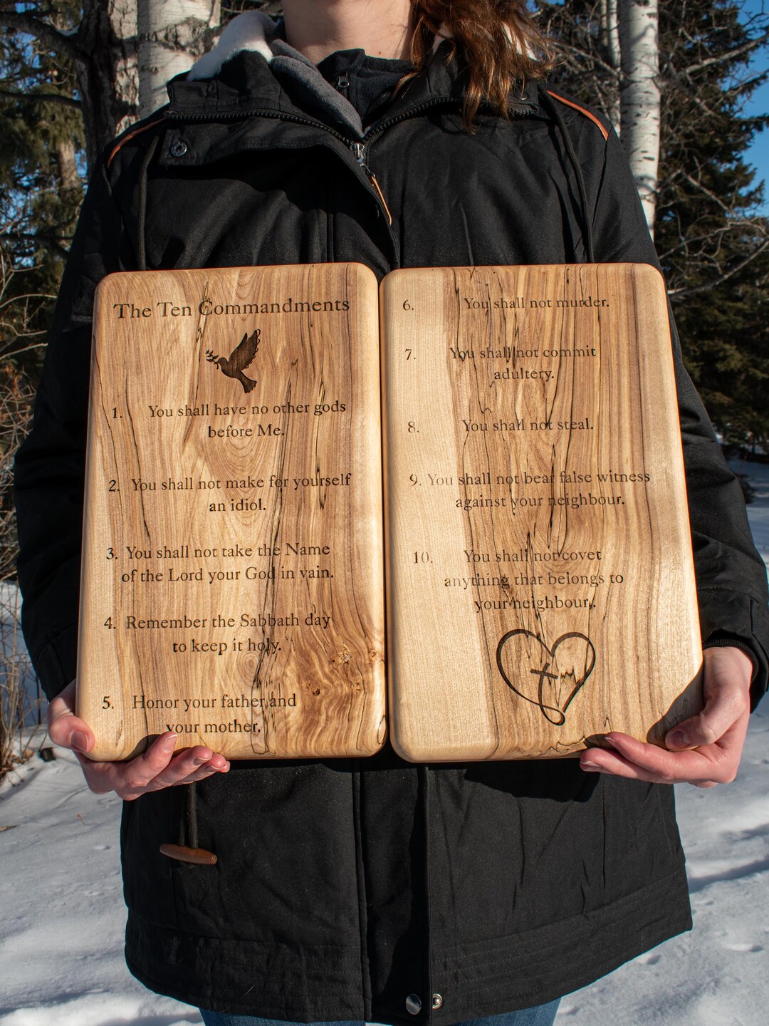 The Ten Commandments, Biblical Decor, Christian Gifts, Exodus 20 - Etsy