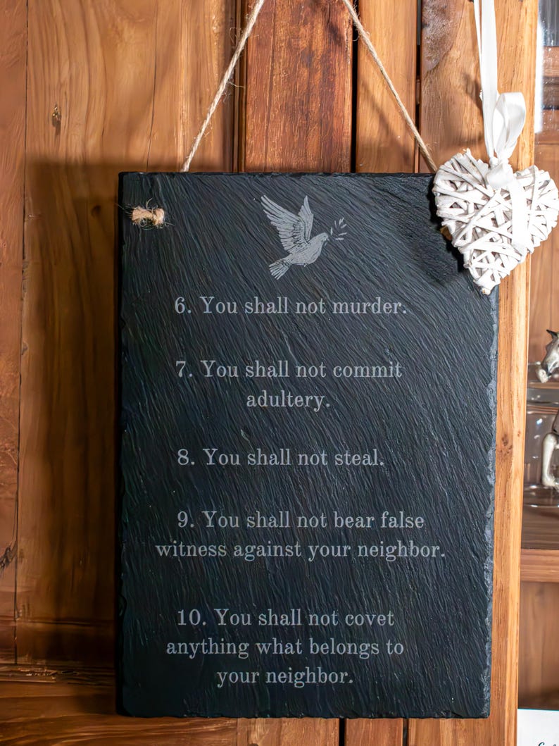 10 Commandments, the Ten Commandments on Stone, Biblical Commandments ...