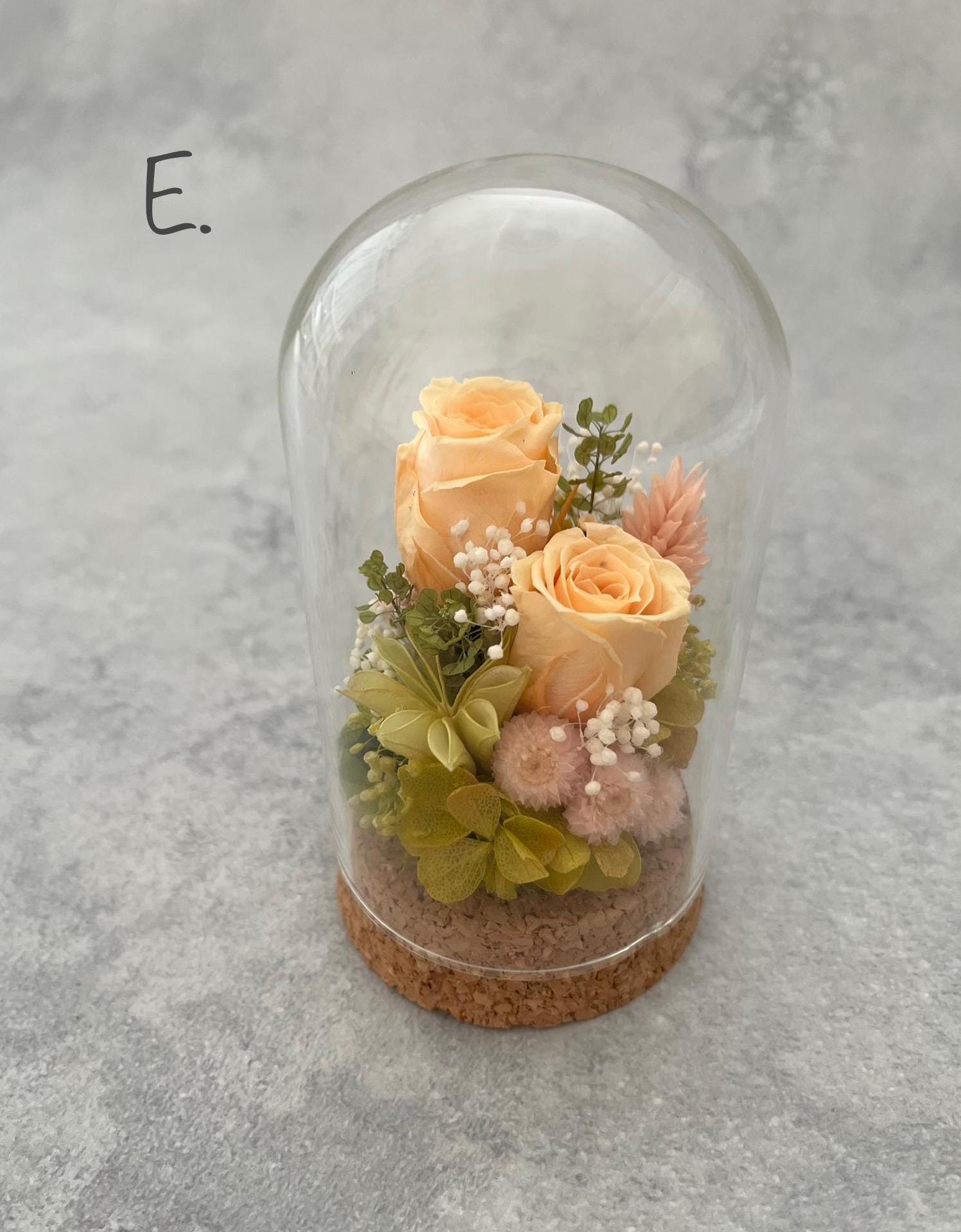 Personalized Message Preserved Rose Glass Dome, Birthday, Wedding ...