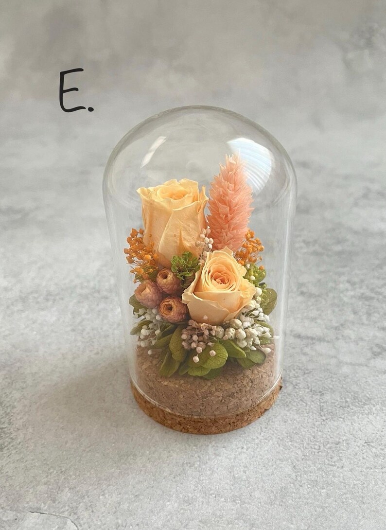 Personalized Message Preserved Rose Glass Dome, Birthday, Wedding ...